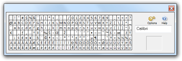 Inserting Special Characters